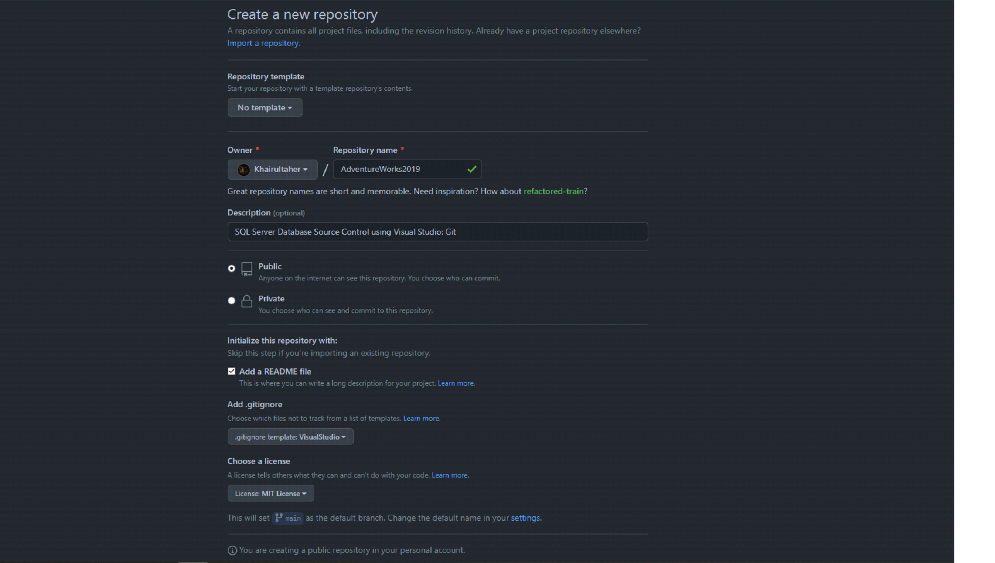SQL Server Database Source Control using Visual Studio: Git | Vivasoft Ltd.
