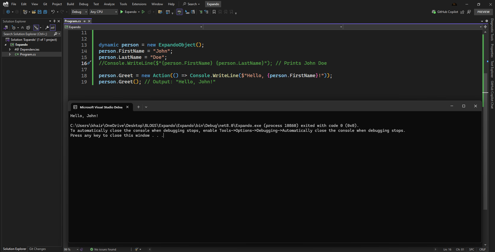 ExpandoObject in .NET: Making C# Feel Like JavaScript | Vivasoft Ltd.